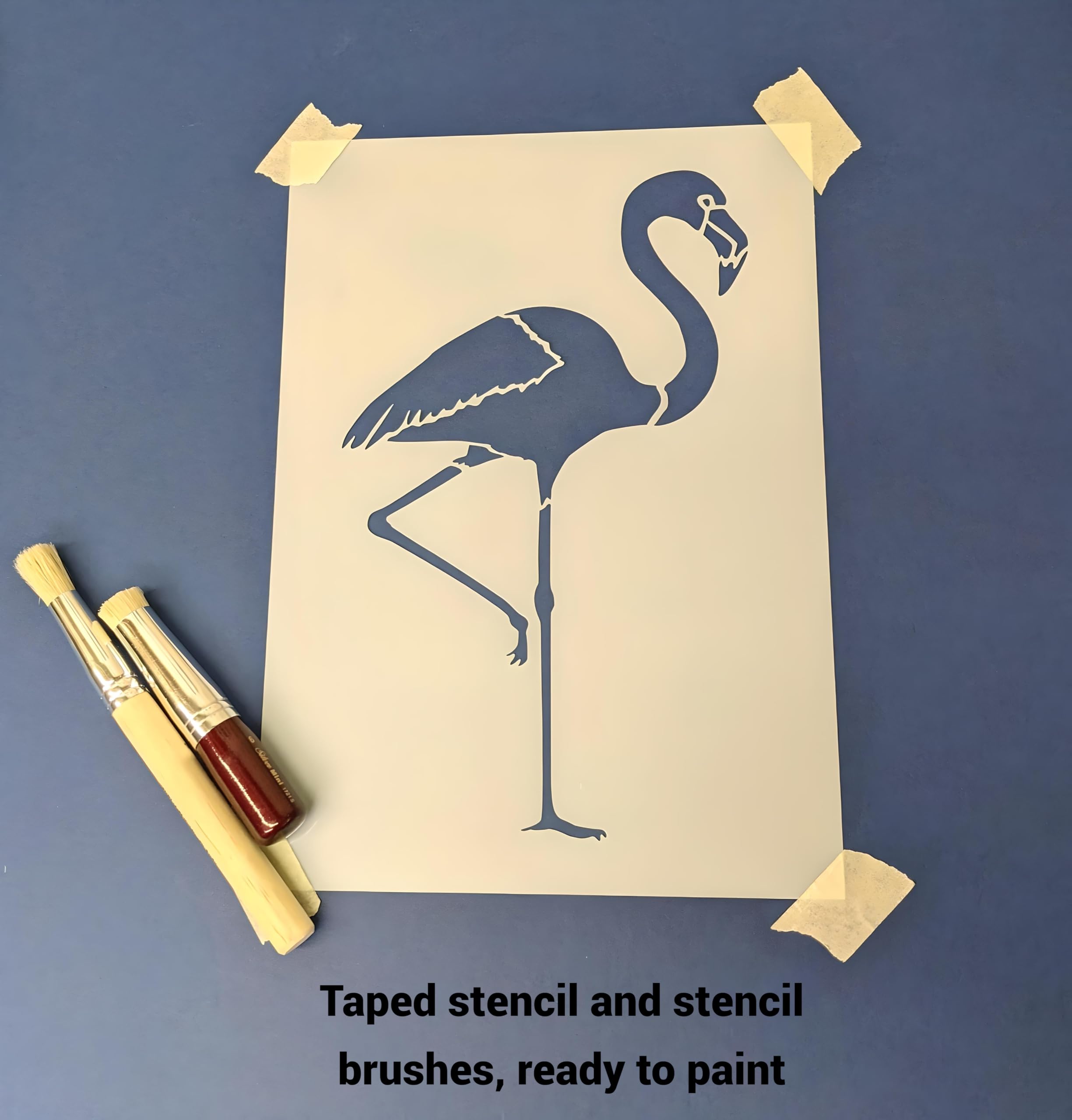 Crow Flock 2 Stencil - 4 Images Primitive Bird Stencil Raven Template Reusable Laser Cut Mylar Template for Painting Home Decor DIY Crafts - The Artful Stencil