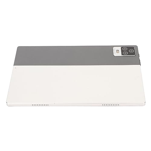 DAUZ Tablet, Front 8MP Rear 16MP Multiinterface Smart Tablet 10.1 Inch 4G LTE (Silver)