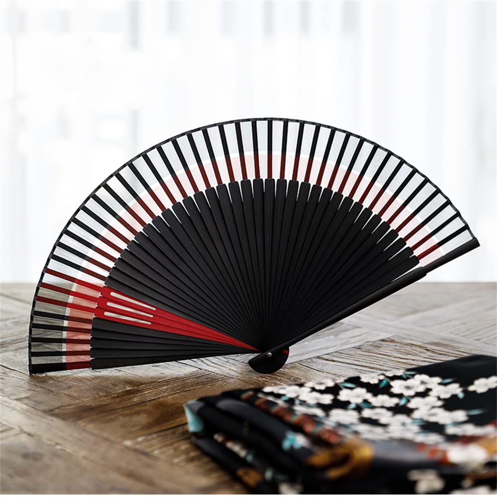 DOUYA Silk Ancient Fan Fan Chinese Craft Fan Hanfu Dance Fan Gift Fan Summer Cool Folding Fan (1)