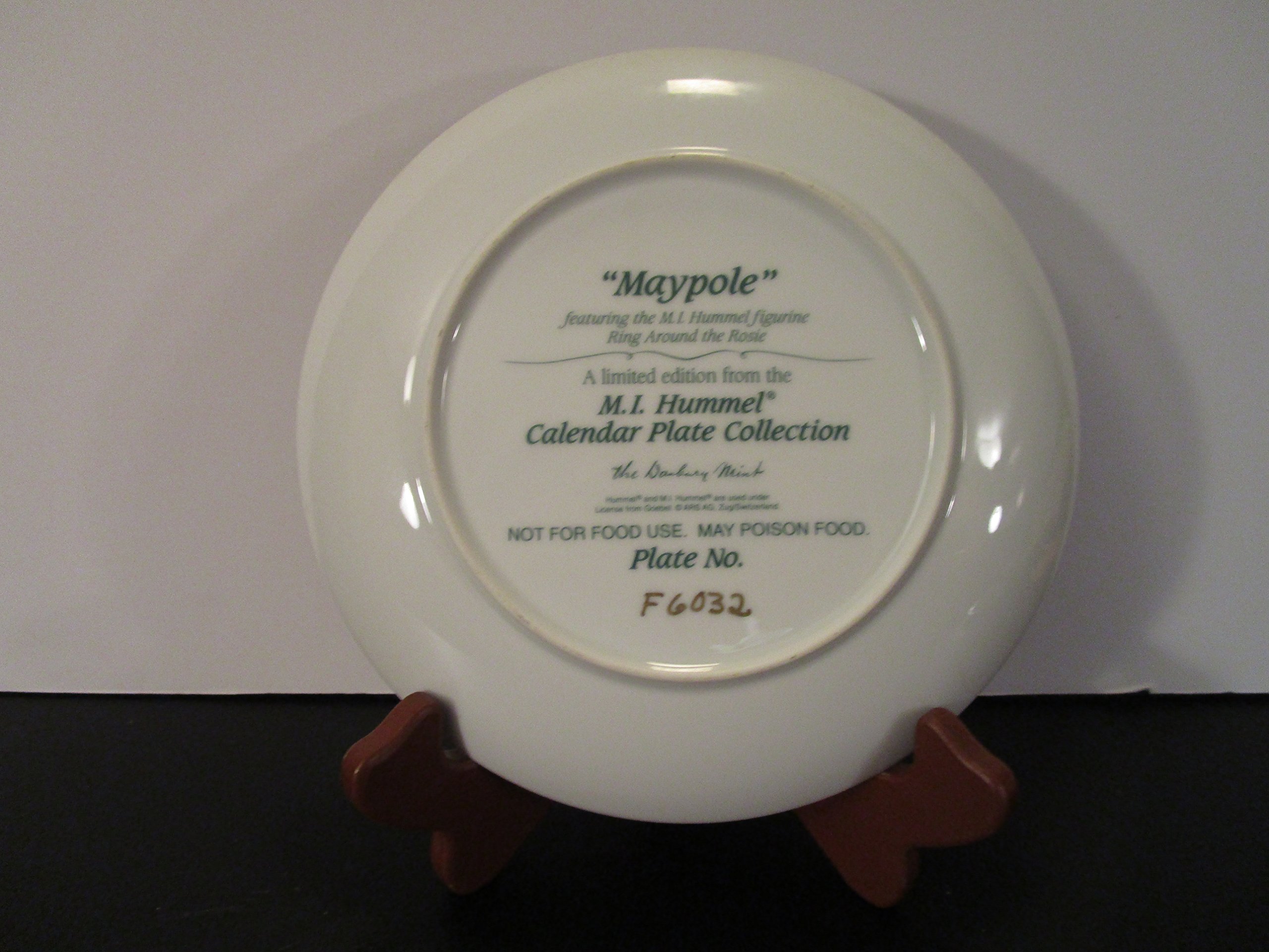 Danbury Mint "Maypole" M.I. Hummel Calendar Plate Colection