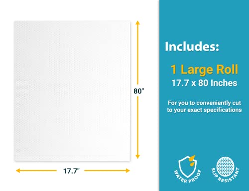 Refrigerator Liners for Shelves by Linda’s Essentials - Refrigerator Shelf Liners for Glass Shelves Protects Against Spills - Multi-Use Shelf, Drawer and Fridge Liners - BPA Free Clear
