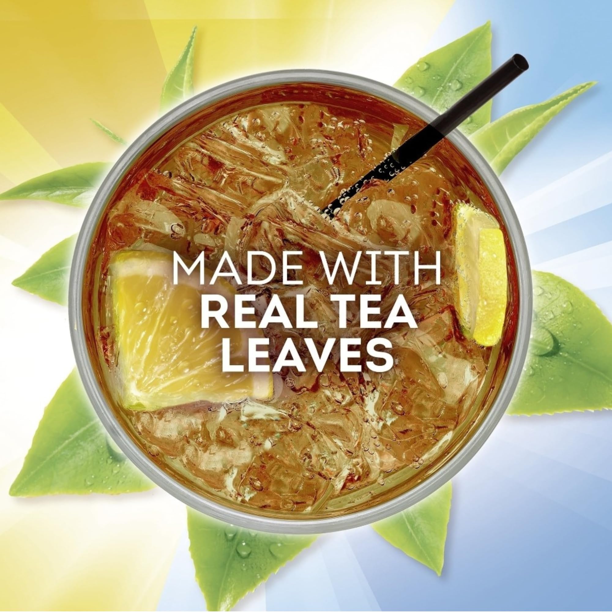 Decaffeinated Iced Tea + Magnet Bundle, Bundle with Lipton Family Size Tea Bags, 24 count boxes, Pack of 2 - Paired with a Bear Magnet By Bundled Things (48 Total Tea Bags)…