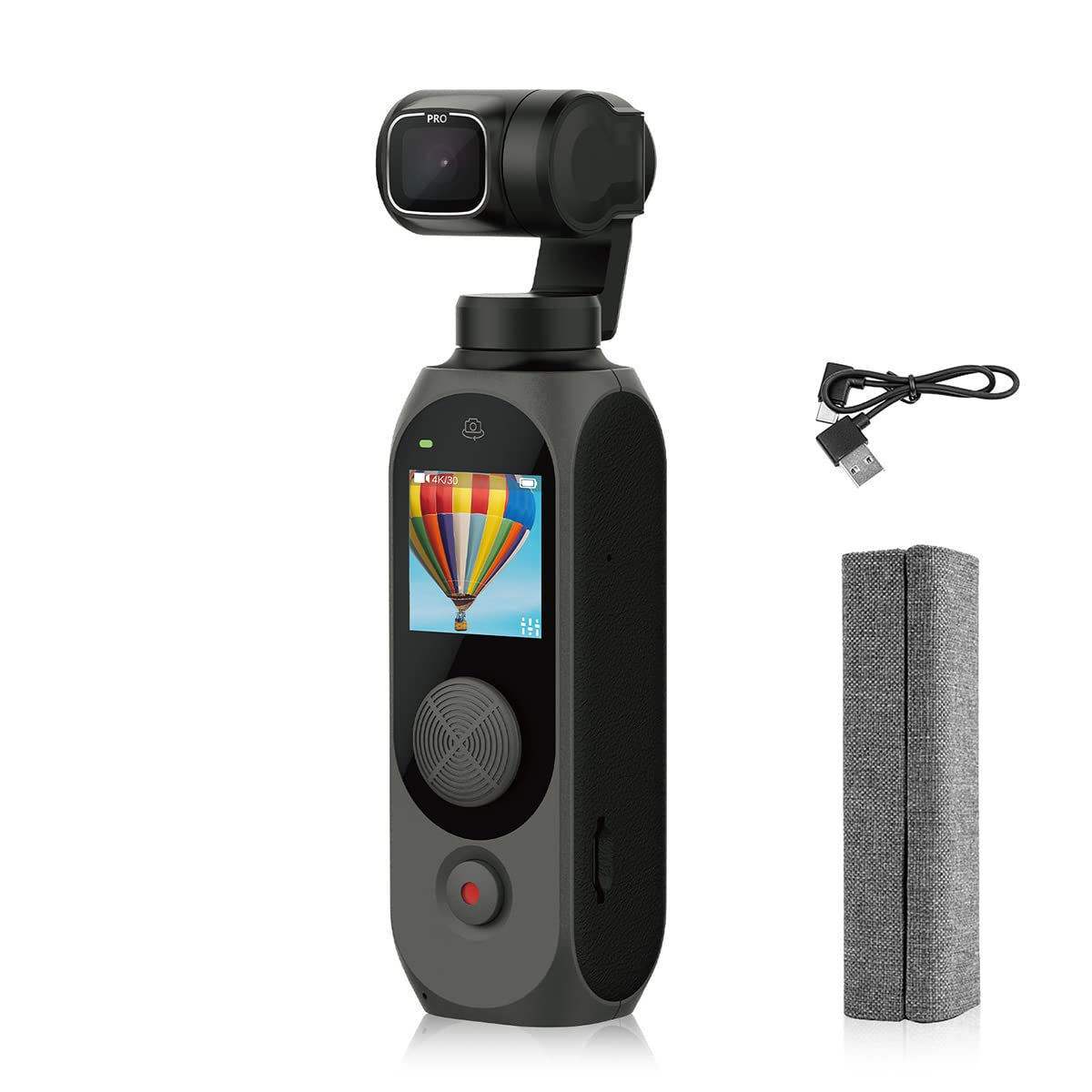 FIMI Palm 2 Gimbal Camera, 128° 4K UHD Ultra Wide Angle Lens, 308 Mins Work Time, Noise-canceling MIC Upgraded Sensor