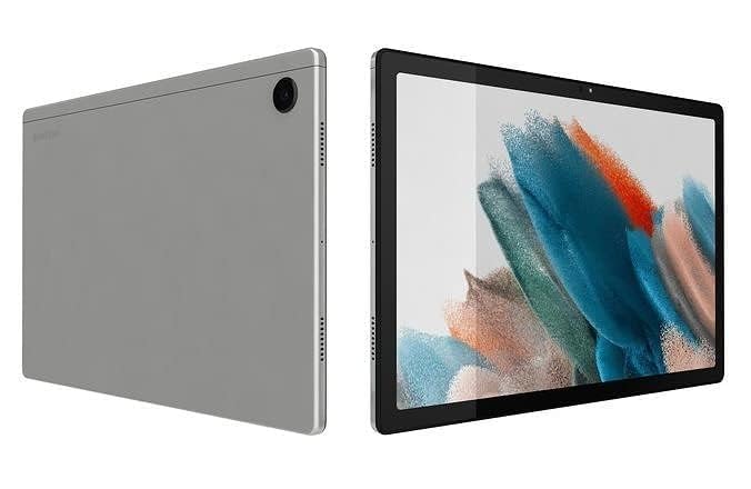 SAMSUNG Galaxy Tab A8 2022 LTE Calls + WiFi 10.5 7040 mAh 8MP SM-X205 International Version Dual Cam (Not Verizon Boost At&t Cricket Metro PCS) + (w/Fast Car Charger Bundle) (Silver, 64GB + 4GB)