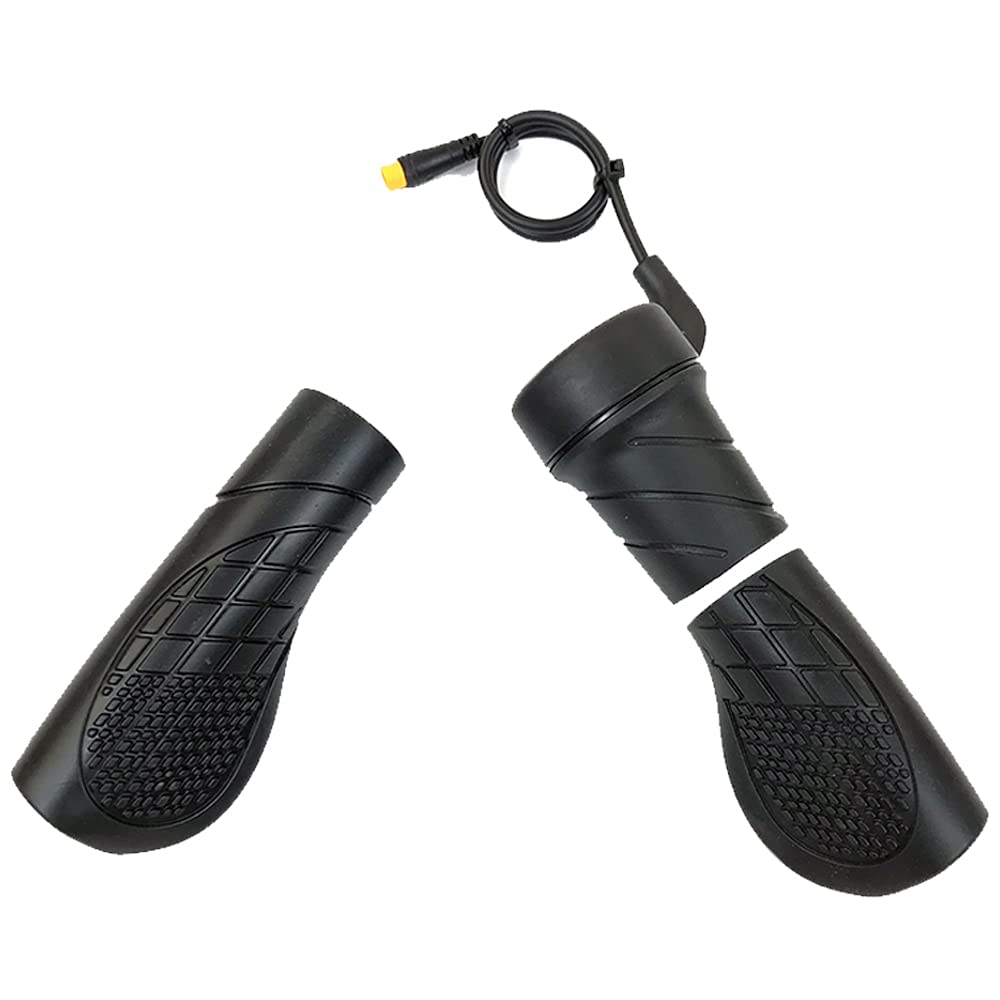Electric Bike Accessories, Wuxing 20X Half Twist Throttle Right Handle 12V 24V 36V 48V 52V 60V 72V for Ebike 3 Pin SM Connector Conversion Kit Accelerator Parts