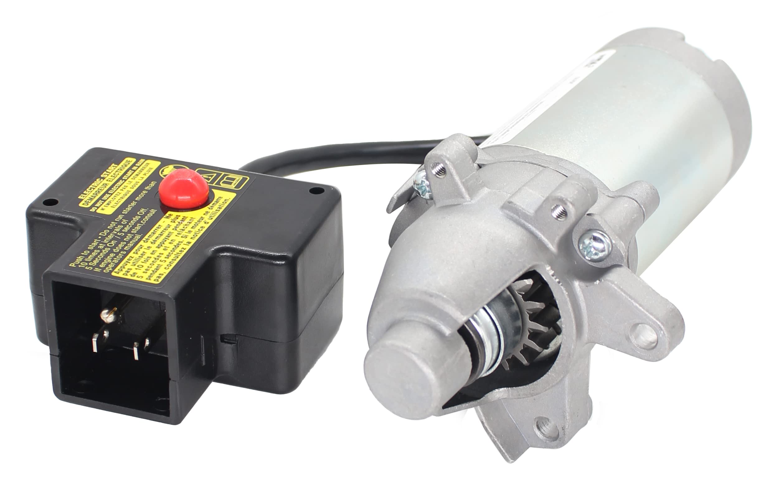 Fullas JQ170-1 Electric Starter Motor Compatible with Champion Snowblower Powered by Rato 208CC Gas Engine