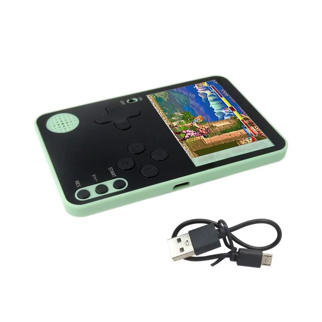 Handheld Retro Video Game Console With 500 Classic FC Games, Good Present for Kids(Green)