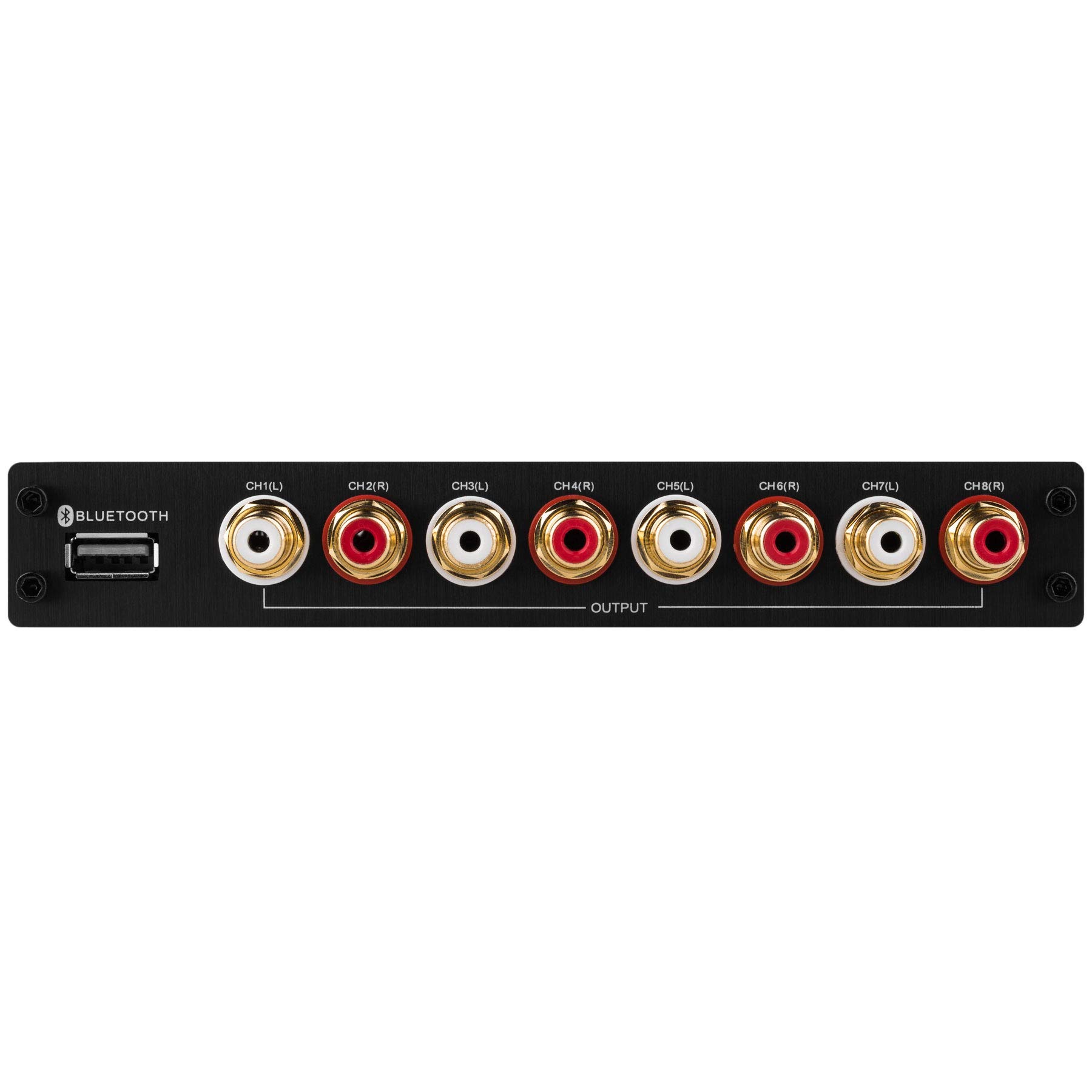 Dayton Audio DSP-408 4 Input 8 Output DSP Digital Signal Processor with Built-in EQ, Crossovers, Time Alignment, and Input/Output Mixing for Home and Car Audio