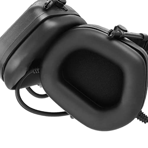 EElabper Army Tactical Shooting Headset, the Fifth Generation Military Helmet Headset Air Gun Paintball Headset Cs War Game Accessories Black