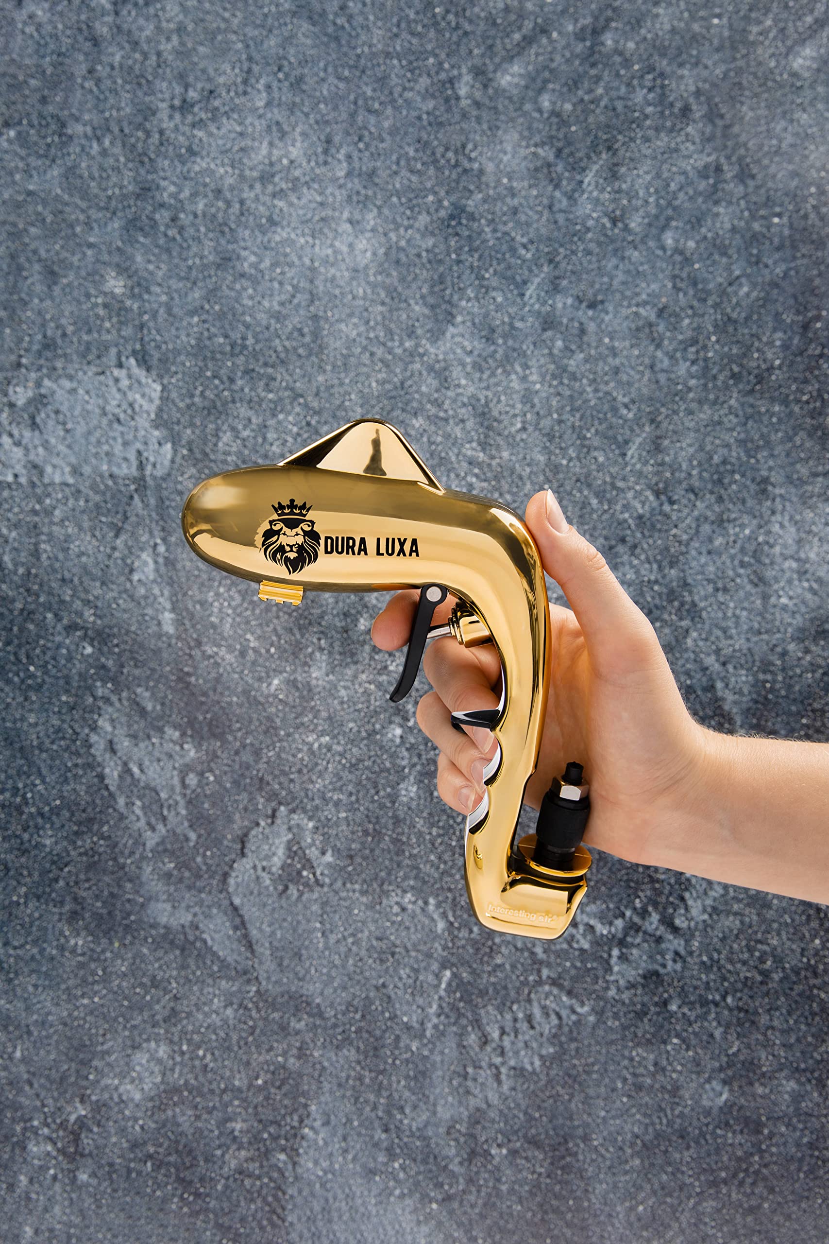 Dura Luxa Champagne Bubbly Wine Beer Alcohol and New Generation Adjustable Gold Gun Blaster Dispenser with Wine Stoppers Accessory - Bottle Opener Included