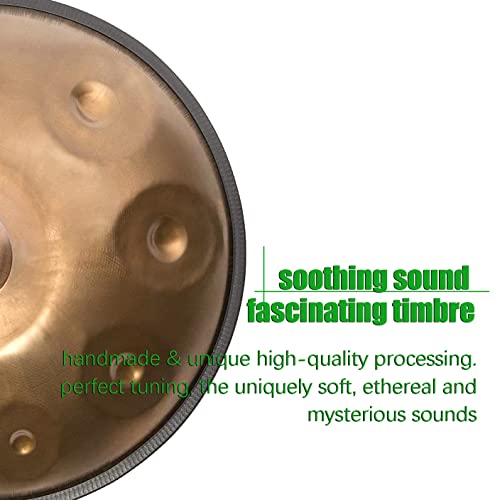Handpan Steel Drum Instrument 9 Notes in D Minor 23inches Handmade, Percussion Instrument