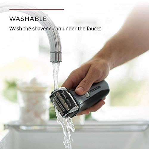 Remington F5-5800, Power Series Inercept Cutting Foil Razor/Men's Shaver with SPF-300 Screens & Cutters, Pivot & Flex Technology, and Stainless Steel Blades - Bundle