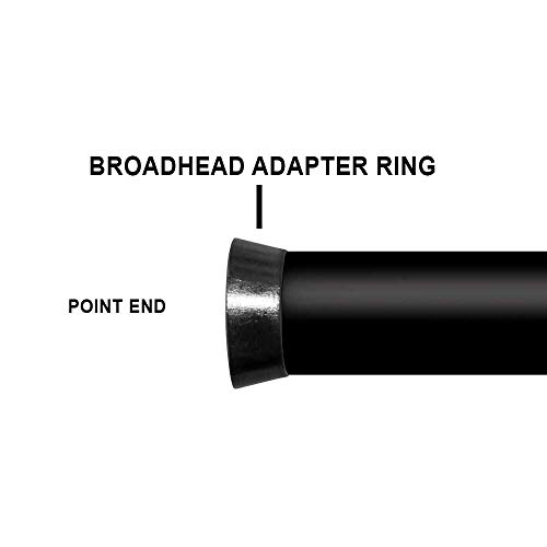 Easton BAR 5 - Broadhead Adapter Rings - Dozen, Black