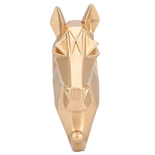 Keenso Animal Wall Coat Hooks, Animal Shape Wall Coat Hook, Coat Hook for Bathroom, Bedroom, Kitchen, Hallway or Hallway, (Horse)