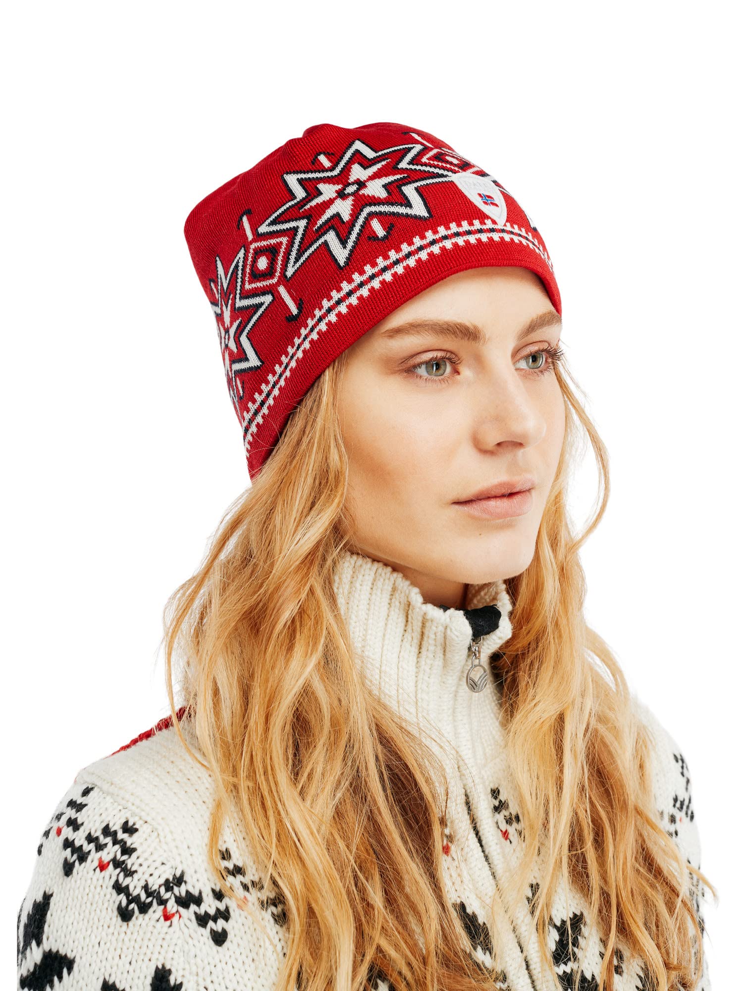 Dale of Norway Tindefjell Hat Off-White Smoke Navy One Size