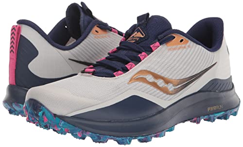 Saucony Women's Peregrine 12 Trail Running Shoe, Prospect Glass, 8.5