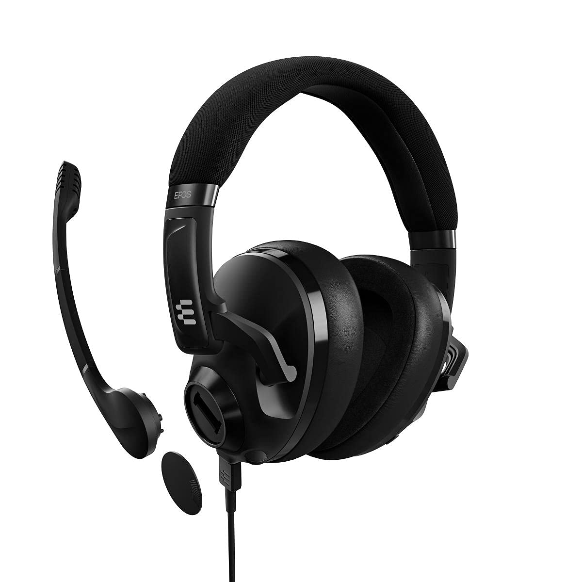 EPOS H3 Hybrid - Closed Acoustic Gaming Headset with Bluetooth - USB-A PC & 3.5mm Console Cable - Dual Microphones - Lightweight - Easy Adjustment - Long Battery Life - Multi-Platform Compatible Black