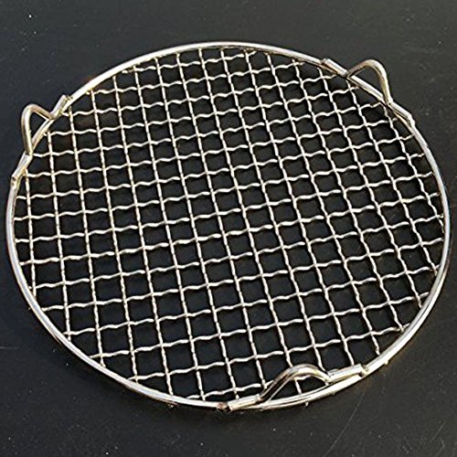 Fivebop Round Cooling Rack Stainless Steel Cross Wire Barbecue Grill Net Racks with 3 Legs for Cooking Baking Steaming (8.25 inches)