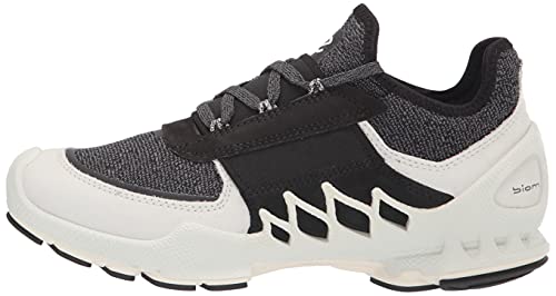 ECCO Women's Biom AEX Knit Slip On Cross Trainer, White/Black, 9-9.5