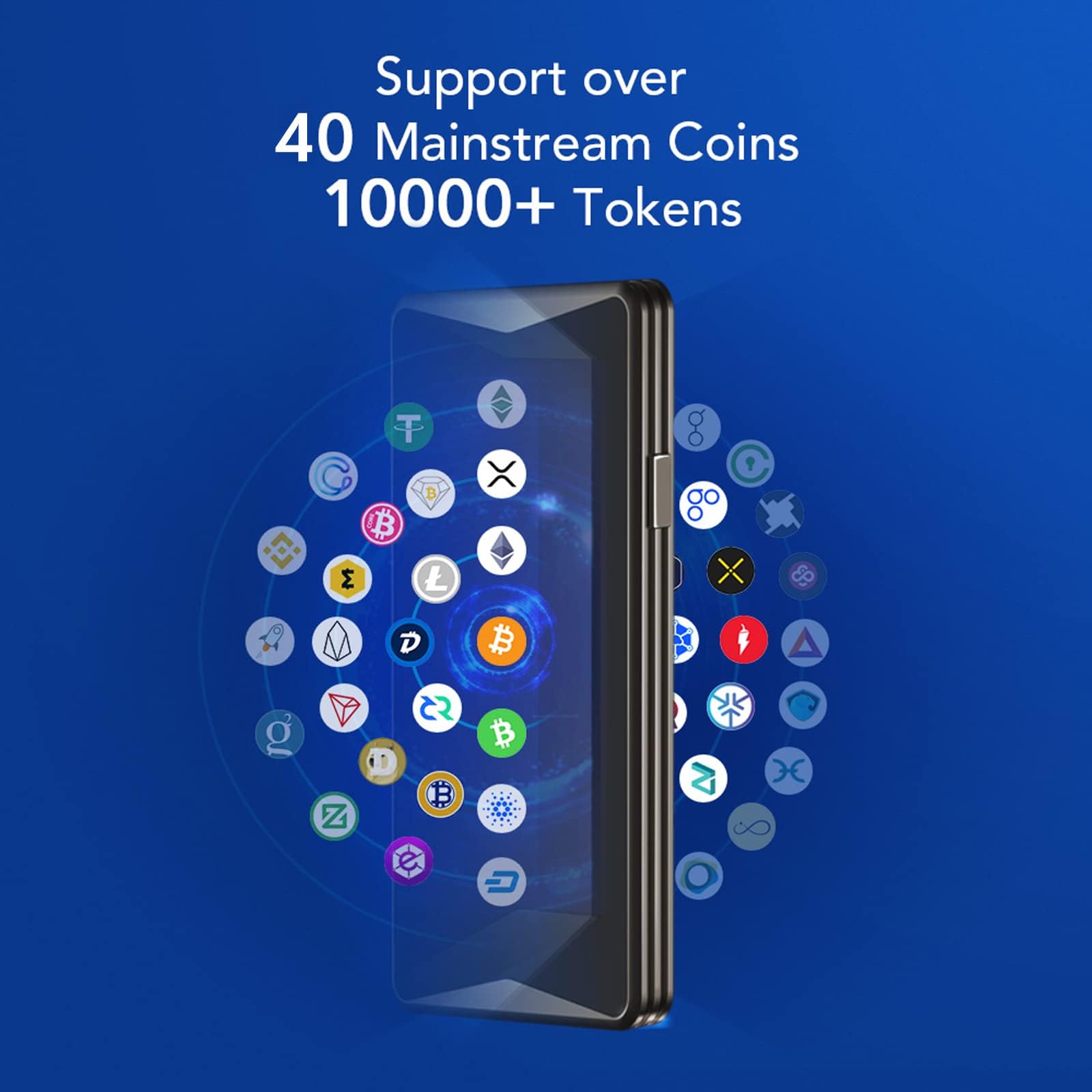 ELLIPAL Cryptocurrency Hardware Wallet - Cold Wallet Titan, Multi-Currency&Token Support, Anti-Disassembly&Tampering, Internet Isolated, Easy Exchange& Trade, Support BTC XRP ETH USDT and More Tokens