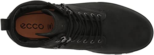 ECCO Men's Track 25 Waterproof Plain Toe Tie Hiking Boot, Black Nubuck, 10-10.5