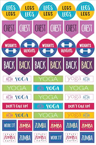 Essentials Health & Fitness Planner Stickers (Set of 325 Stickers)
