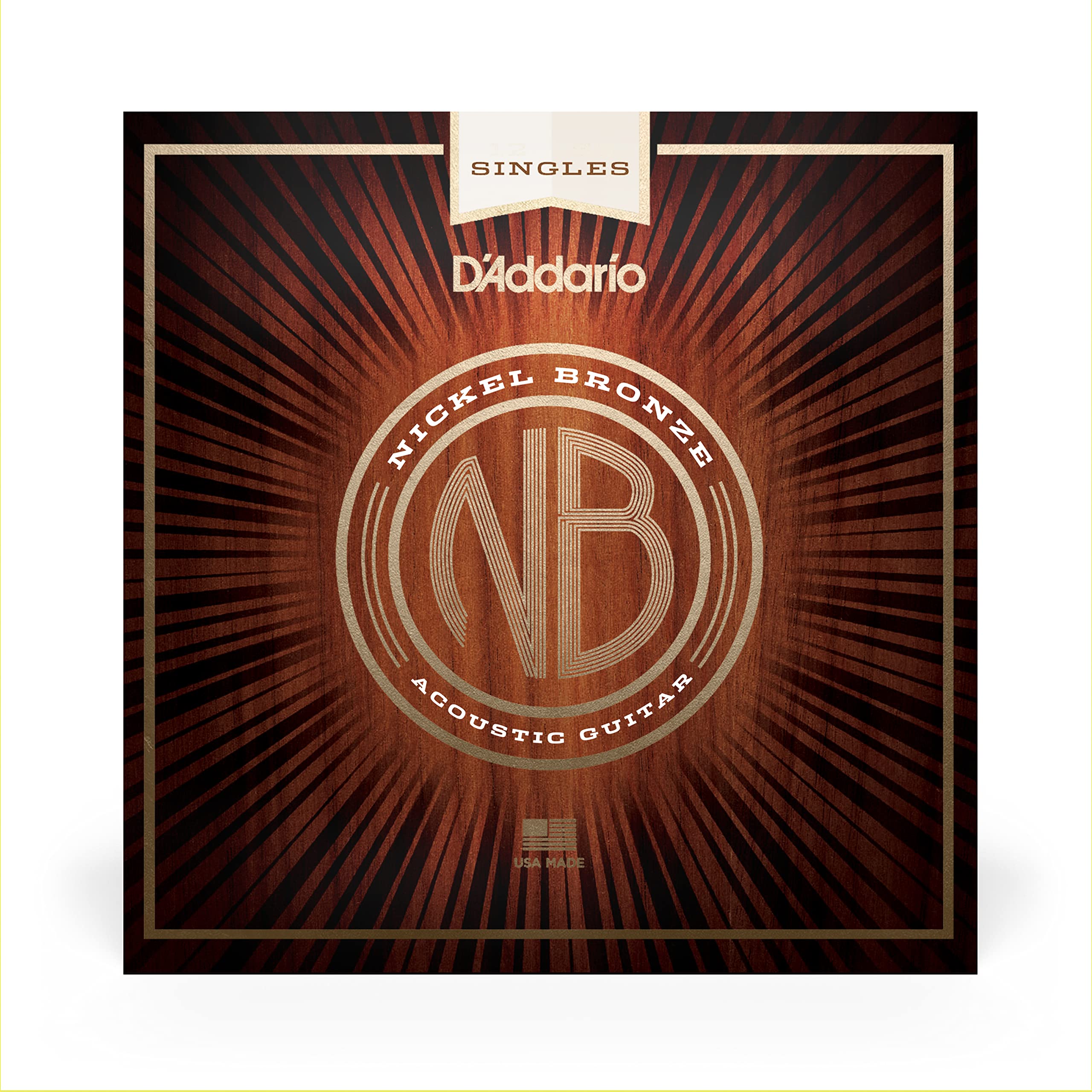 D'Addario NB024 Nickel Bronze Wound Acoustic Guitar Single String