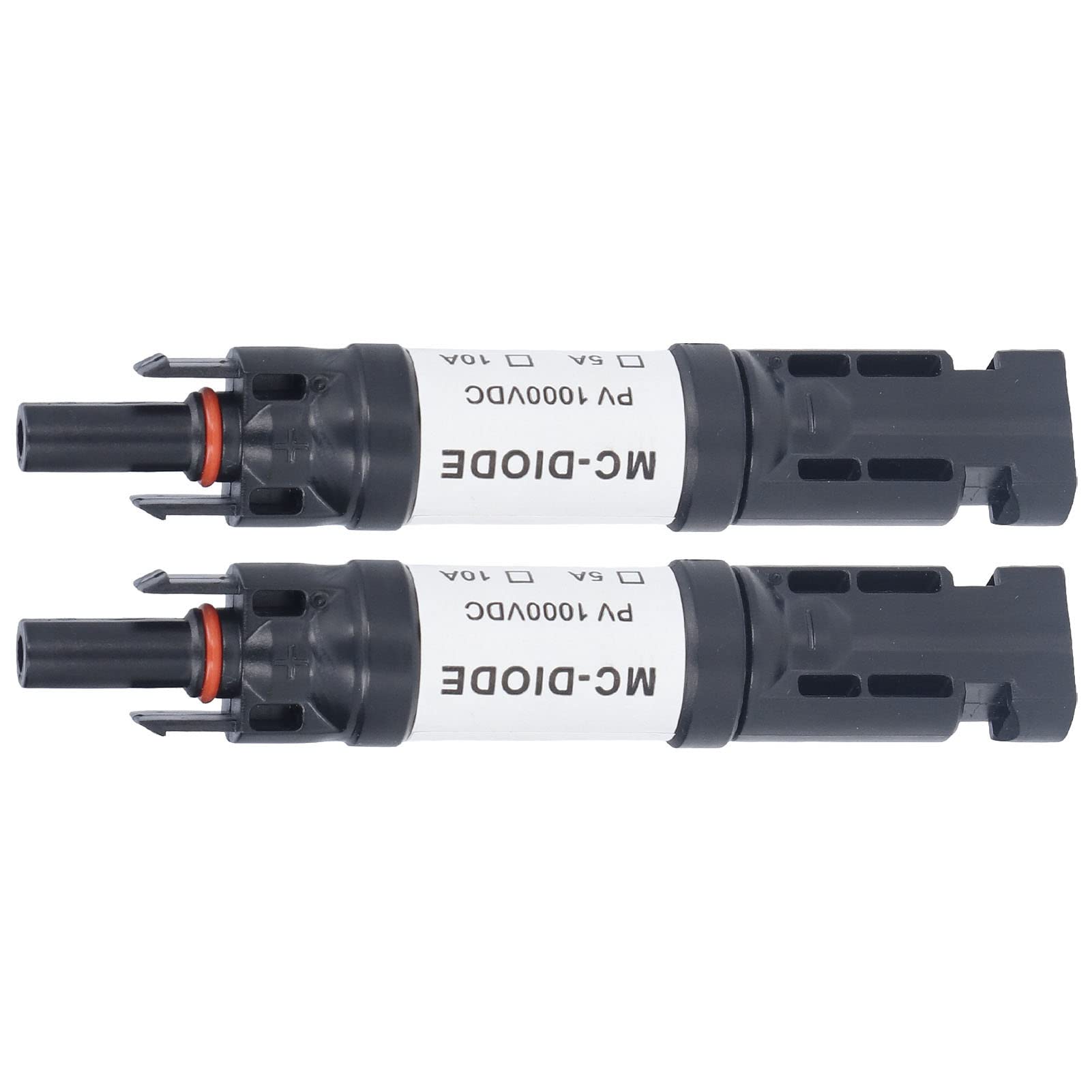Gugxiom Solar PV Fuse Connector, IP68 Waterproof 1000V in Line Fuse Holder for Solar Panel Connection, Male Female with 1 Built in Fuse(15A)