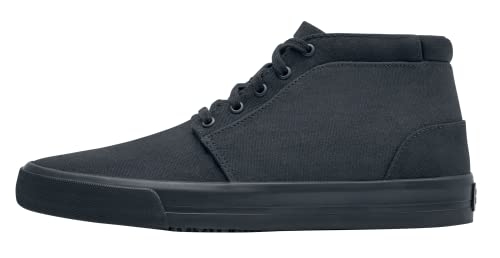 Shoes for Crews Cabbie II, Men's, Women's, Unisex Slip Resistant, Food Service Work Shoes, Black, Men's Size 10/ Women's Size 11.5