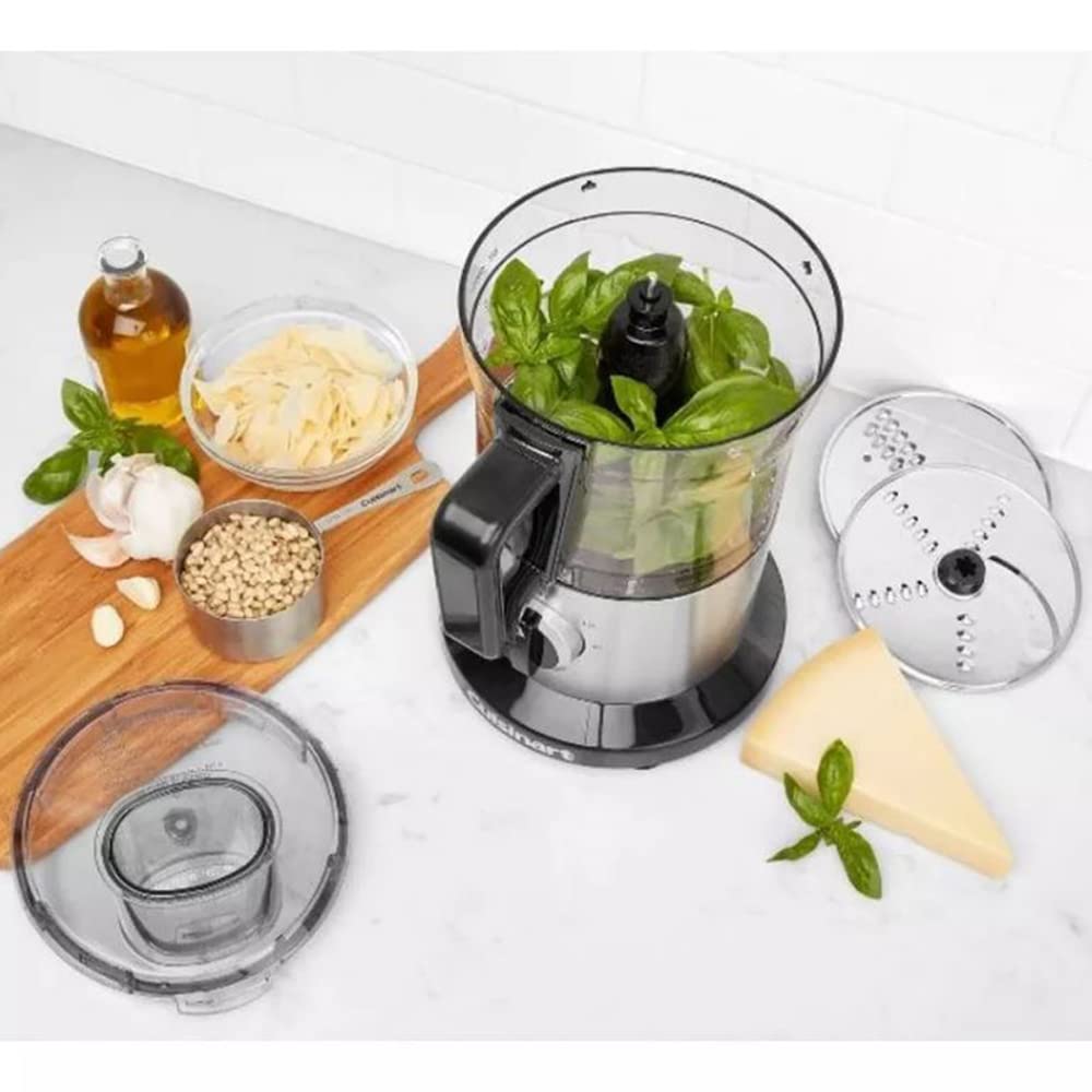 Cuisinart DLC-6FR 8-Cup Food Processor Stainless Steel (Renewed) Bundle with 1 YR CPS Enhanced Protection Pack