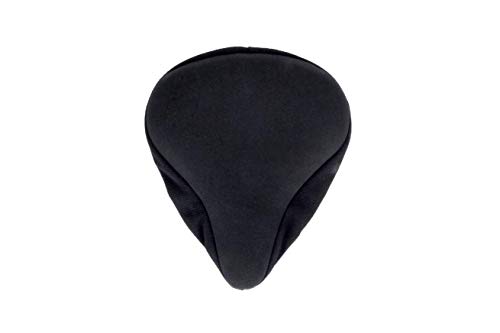 Echelon Gel Extra Cushion Seat Cover - Compatible with Indoor and Outdoor Cycling Bikes, black, Reg