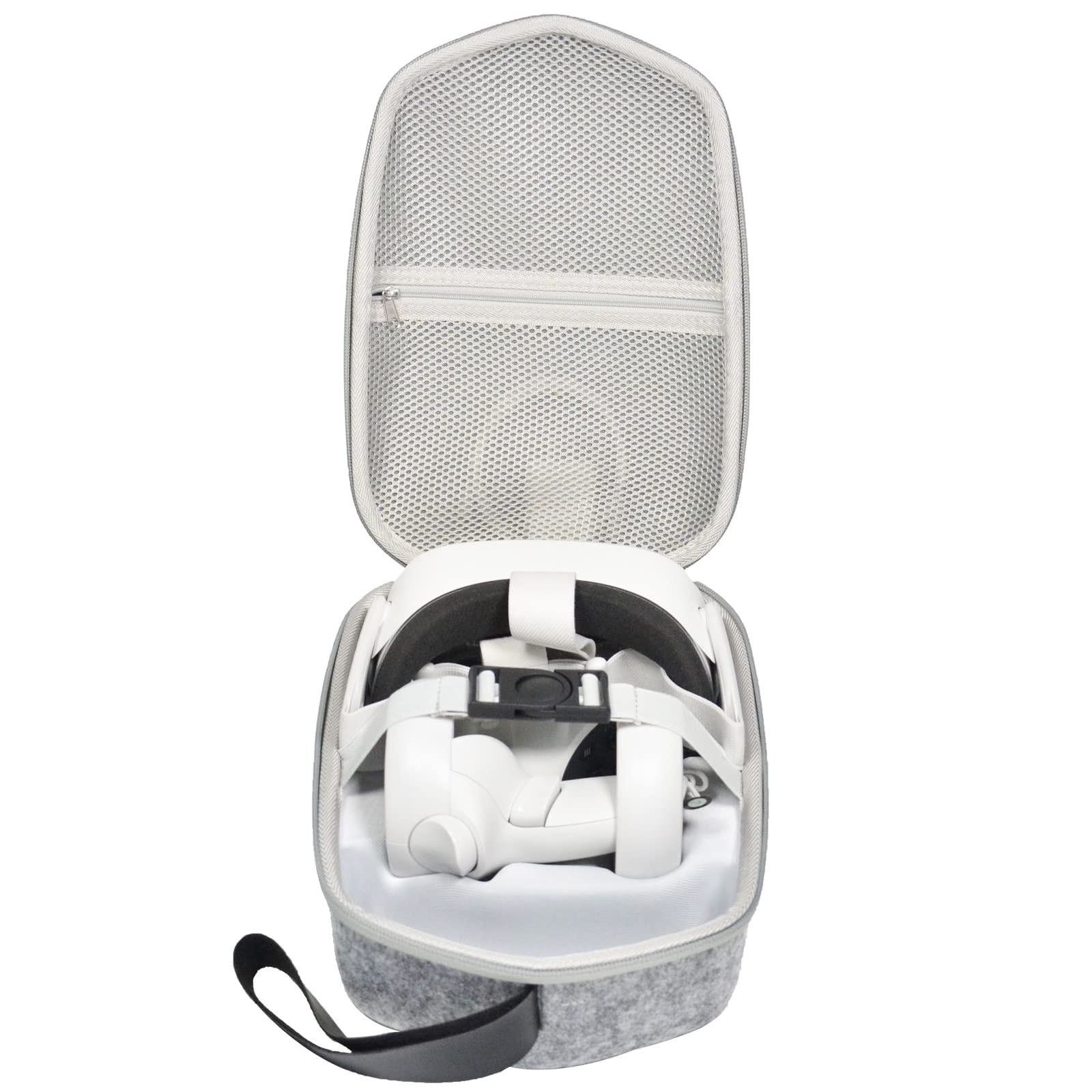 Hard Carrying Case for Meta/Oculus Quest 2 Hard Bag Travel Case for Meta/Oculus Quest 2 Accessories with Elite Strap and Touch Controllers Other VR Headset Accessories