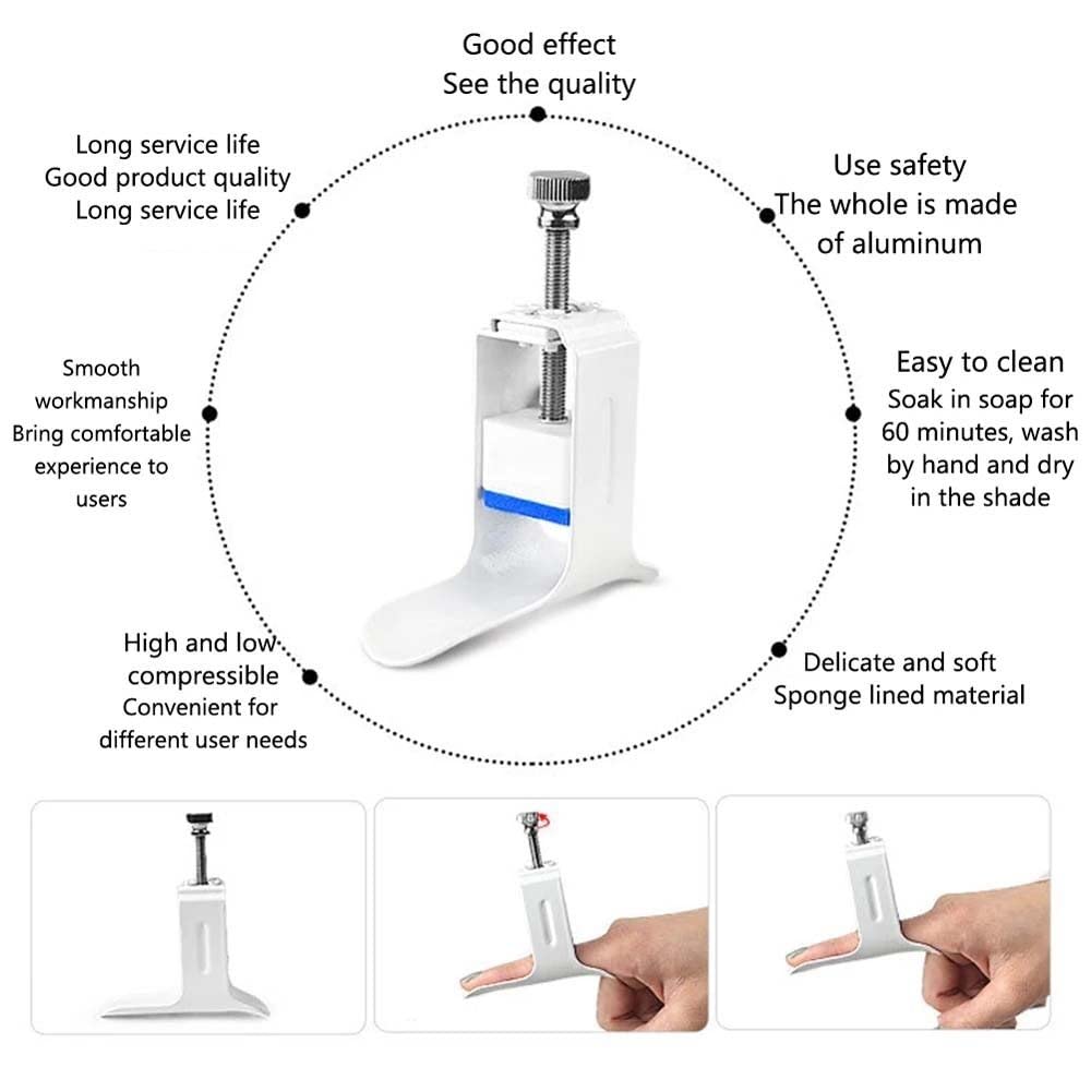 Finger Straightener Splint Brace Corrector Support,Finger Braces Fixer Adjustable Finger Joint Holder Finger Injury Pain Relief(A2-Upgrade Spring)