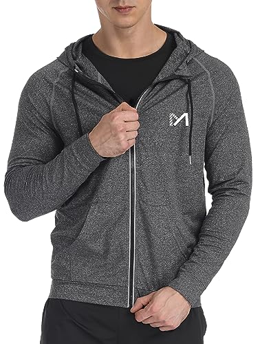 MEETYOO mens Running for Men outerwear jackets, Grey, Small US
