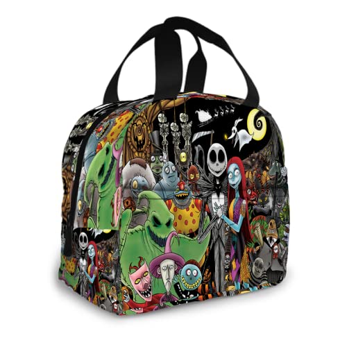 ybbed Anime Lunch Bag Insulated Leakproof Reusable Portable Cooler Box Practical Tote Bag for Work, Picnic One Size
