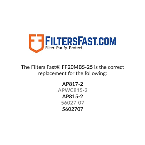 Filters Fast FF20MBS-25 Compatible Replacement for Aqua-Pure AP817-2 Carbon Block Water Filter Cartridge, 20-inch x 4.5-inch