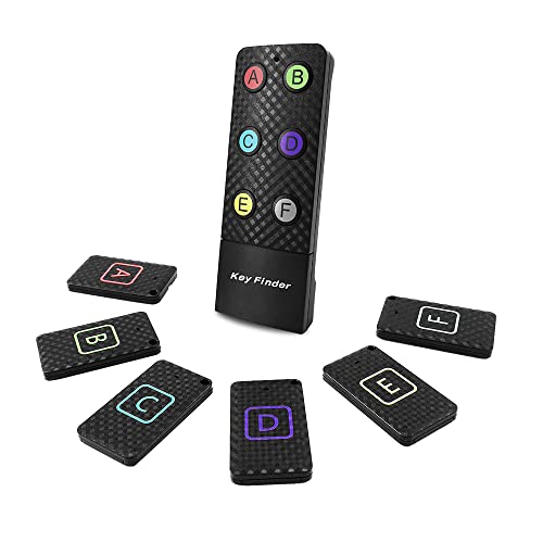 Key Finder with 6 Receivers & 1 Remote, Chlovoe Wireless Remote Control RF Item Locator Tracker for pet Wallet Phone Luggage
