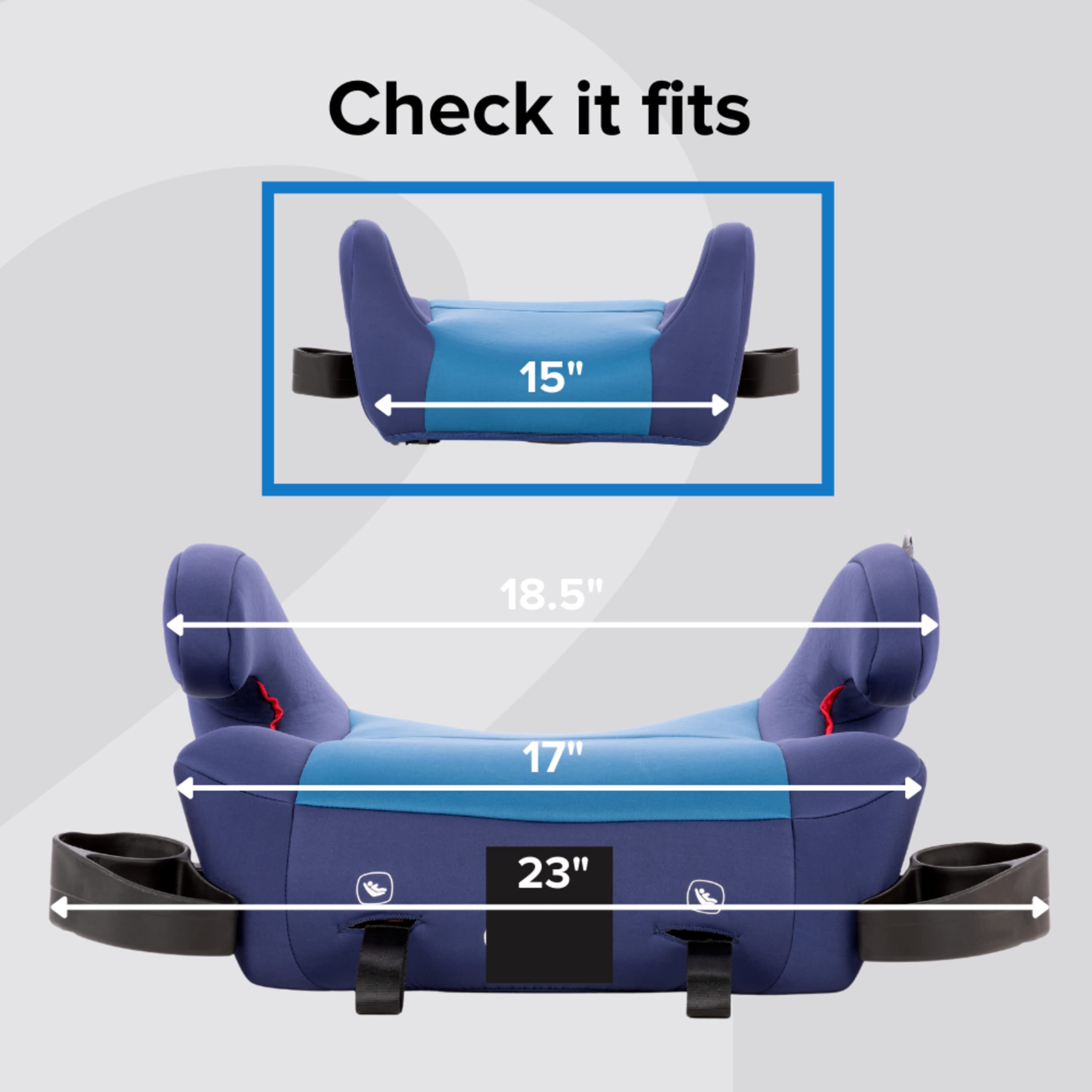 Diono Solana 2 XL, Dual Latch Connectors, Lightweight Backless Belt-Positioning Booster Car Seat, 8 Years 1 Booster Seat, Black