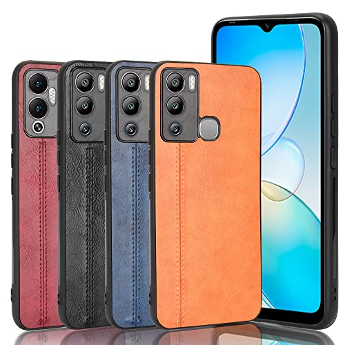 Phone Case for Infinix Hot 12i, Case for Infinix Hot 12i Cow-Like PU Leather Style Protector Cover, Non-Slip Shockproof Cover for Infinix Hot 12i Case