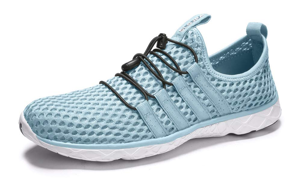 DLGJPA Women's Lightweight Quick Drying Water Shoes for Beach or Water Sports Slip On Walking Shoes Moonlight 11
