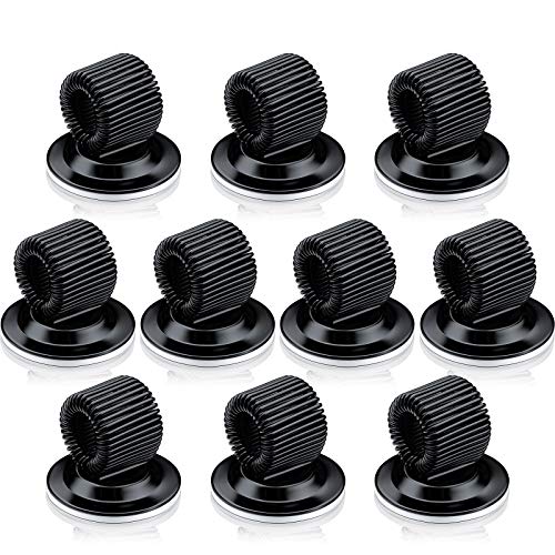 Pen Holder Clips Manganese Steel Pen Holder Self Adhesive Pen Pencil Organizer with Adjustable Spring Loop for Refrigerator Whiteboard Erase Board and Bulletin Board Map (10)