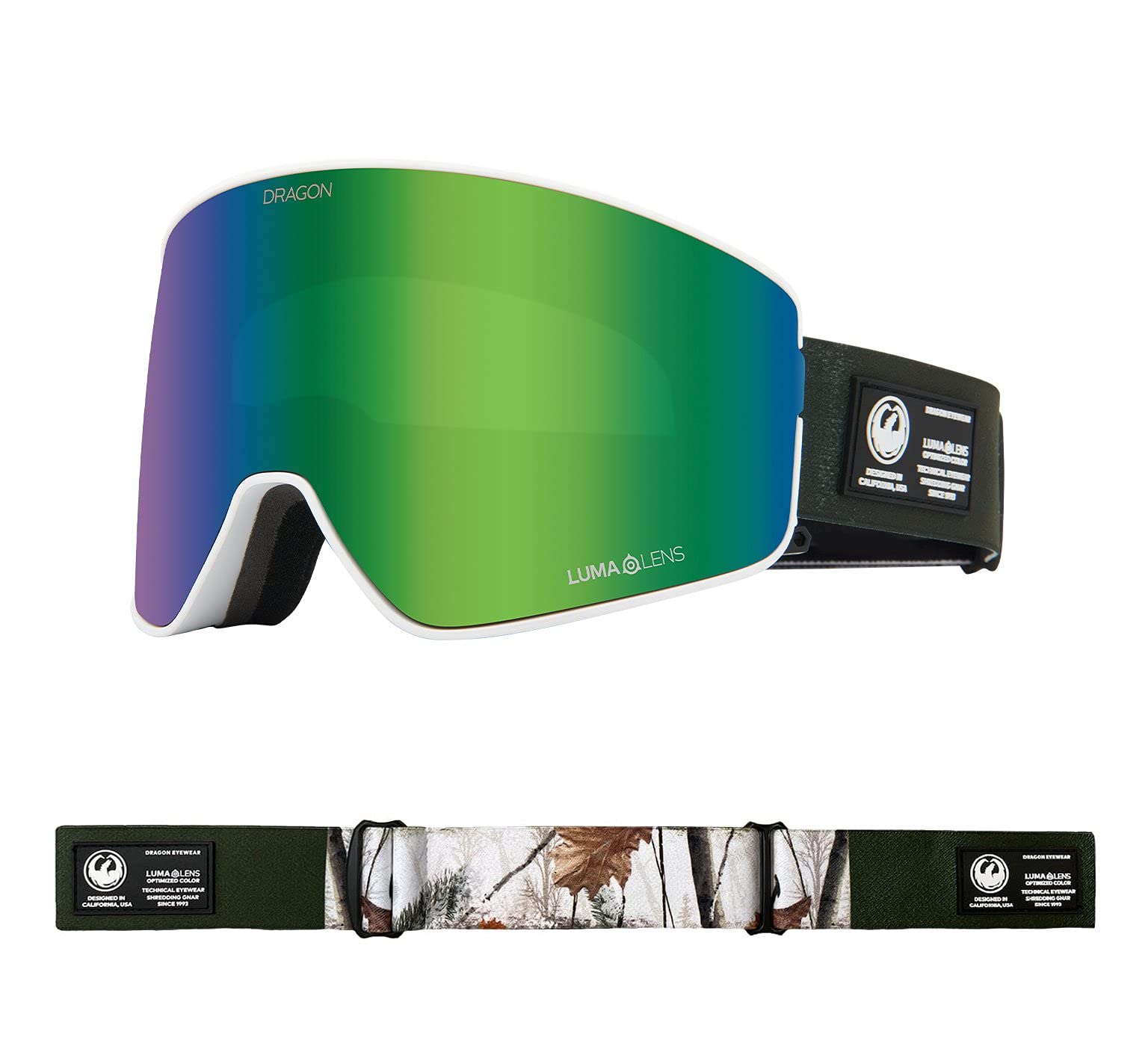 Dragon PXV2 Snow Goggles (Alpine Camo/LL Green Ion)