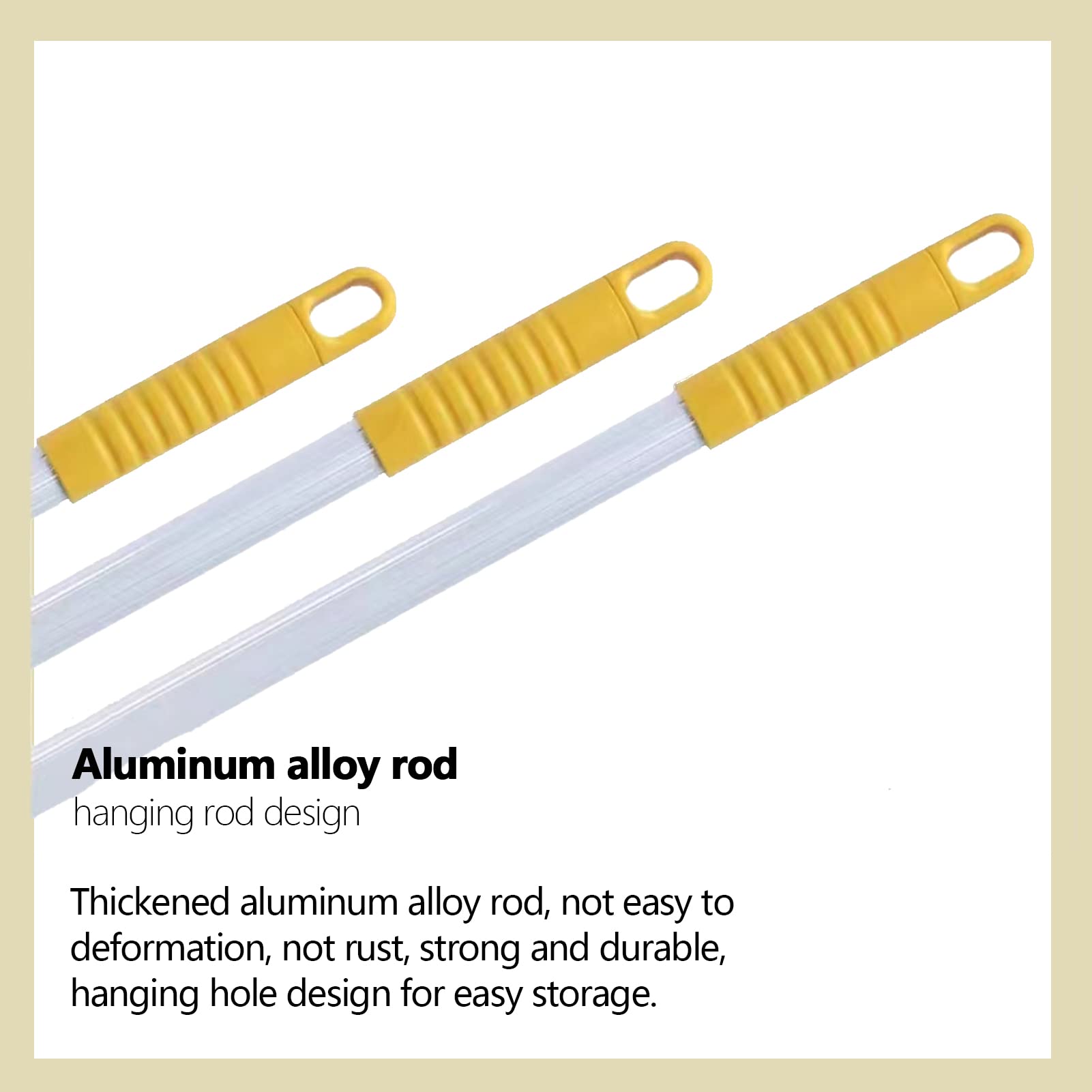 Esuphands Loop-End String Wet Mop Heavy Duty Cotton Mop Commercial Industrial Grade Side Clip-On Mop Head for Floor Cleaning 59"