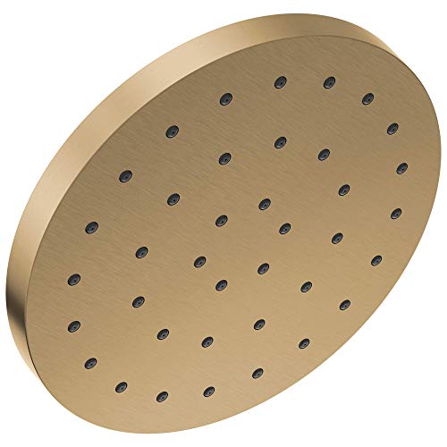 DELTA FAUCET 52160-CZ25 Delta H2Oknietic Single Setting UltraSoak Shower Head, 2.5 GPM Water Flow, Champagne Bronze