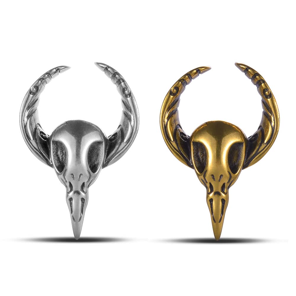 ERKUOO 2PCS Opening Saddle Ear Tunnel Faucet Plug Ear Gauges Piercing Expander Studs Stretchers Fashion Body Piercing Jewelry Earrings Gift 5/8"(16mm)