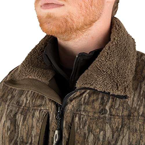 Drake Waterfowl MST Guardian Flex™ Sherpa Fleece Eqwader™ 1/4 Zip Mossy Oak Shadow Grass Habitat 2Xlarge