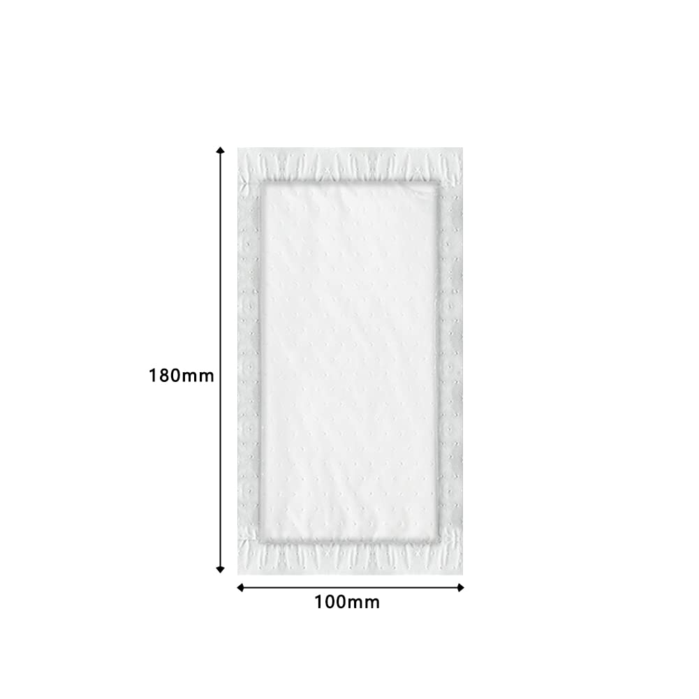 Elvaesther Meat Absorbent Pads, 100pcs Rectangular Meat Absorbant Soaking Pads, Fish and Poultry Foam Tray Pad for Vacuum Sealer Bags 6.3 x 3.14 Inch 100pcs