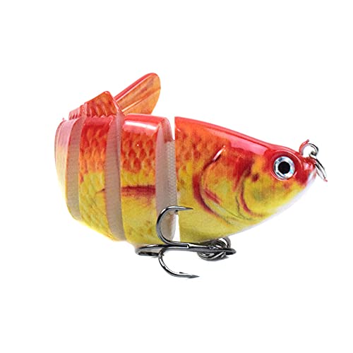 Demall 5 pcs Luya Fishing Lure Multi-Section 10CM/16.5G Segme Full Swimming Layer Hard Swimbait Artificial Spinning Tackle Bionic Bait