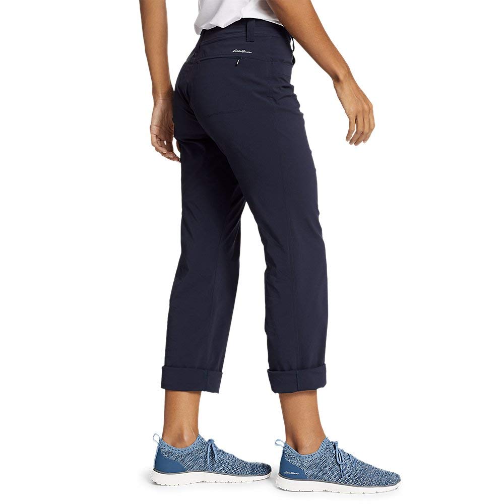 Eddie Bauer Women's Sightscape Horizon Convertible Roll-Up Pants, Blue Smoke, 10