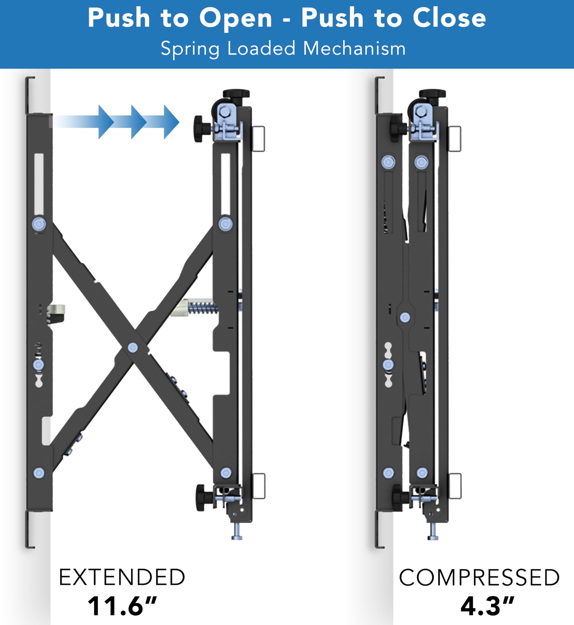 Mount-It! Video Wall Mount with Pop Out Function, Digital Signage TV Menu Board Mount for 32 to 70" TVs, Up to VESA 400x400, Commercial Grade 110 Lbs Capacity